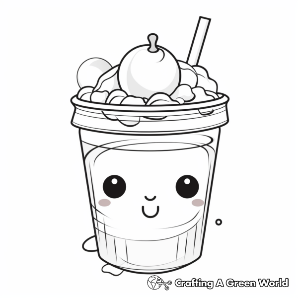 Cute Bubble Tea Coloring Pages - Free & Printable!