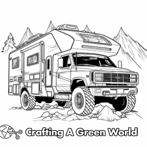 Camper & RV Coloring Pages - Free & Printable!