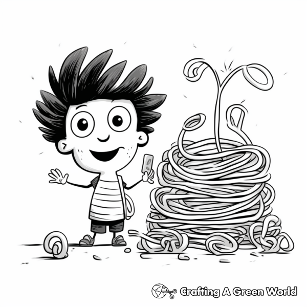 Noodle Coloring Pages - Free & Printable!
