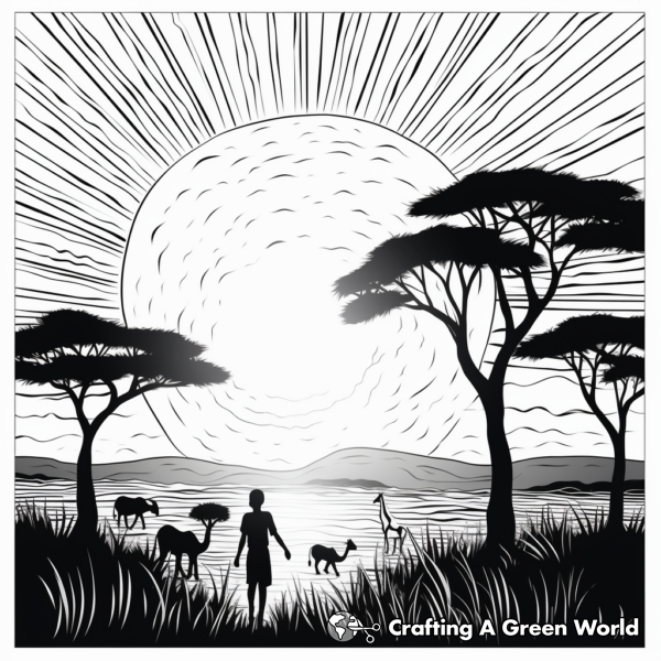 Sunset Coloring Pages - Free & Printable!