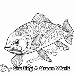 Salmon Coloring Pages - Free & Printable!
