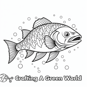 Salmon Coloring Pages - Free & Printable!