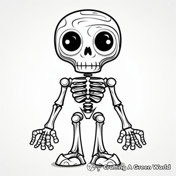 Skeleton Coloring Pages - Free & Printable!