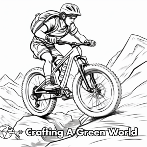 Mountain Bike Coloring Pages - Free & Printable!