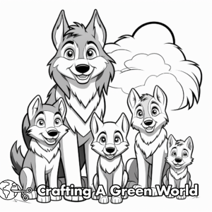 Wolf Family Coloring Pages - Free & Printable!