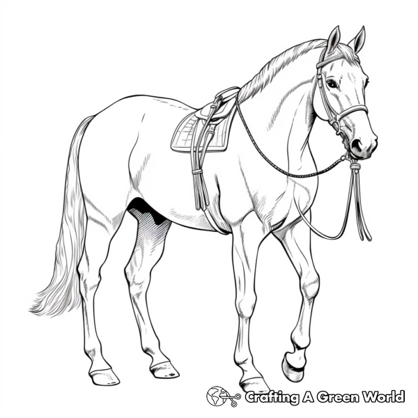 Arabian Horse Coloring Pages - Free & Printable!