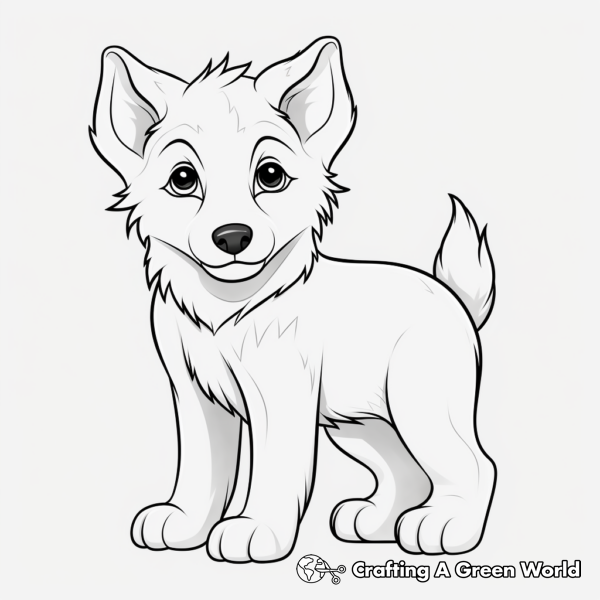 Wolf Pup Coloring Pages - Free & Printable!