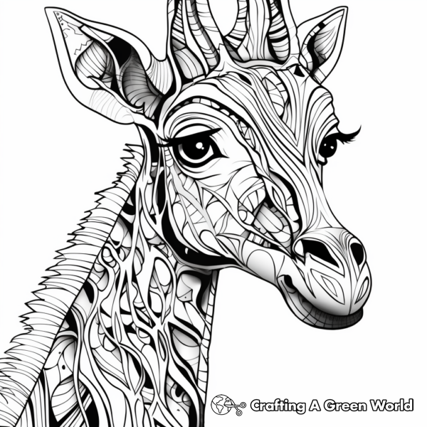 Giraffe Coloring Pages For Adults - Free & Printable!