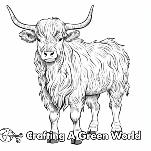 Highland Cow Coloring Pages - Free & Printable!