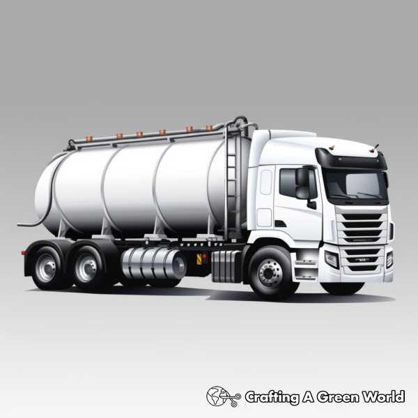 Tanker Truck Coloring Pages - Free & Printable!