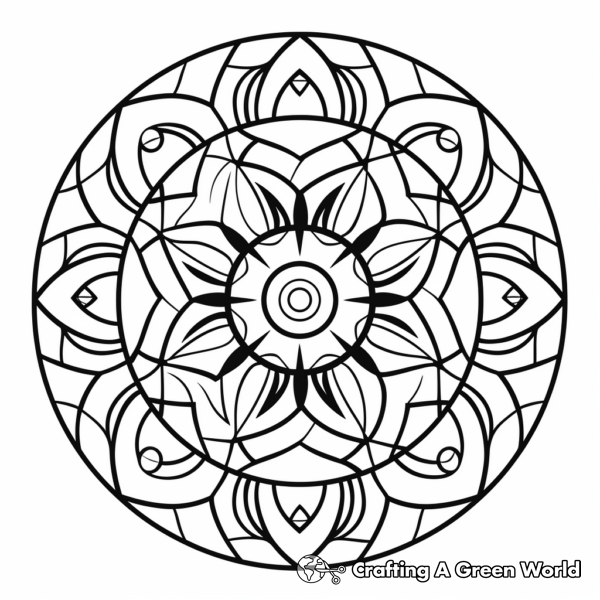 Mandala Easy Coloring Pages - Free & Printable!