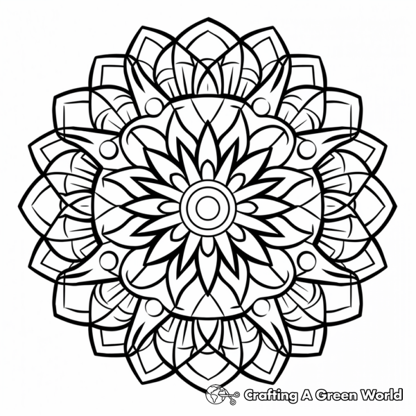 Mandala Easy Coloring Pages - Free & Printable!