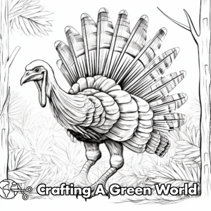 Wild Turkey Coloring Pages - Free & Printable!