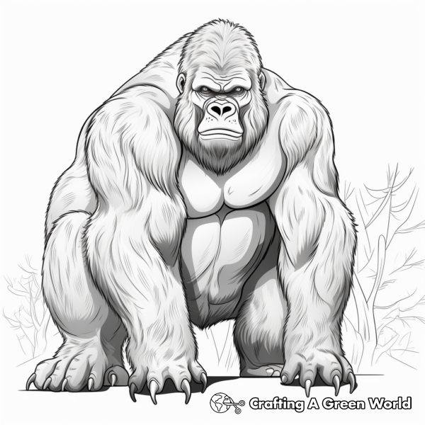 Gorilla Coloring Pages - Free & Printable!