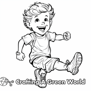 Running Shoe Coloring Pages - Free & Printable!