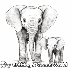 Realistic Elephant Coloring Pages - Free & Printable!
