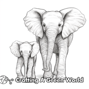 Realistic Elephant Coloring Pages - Free & Printable!