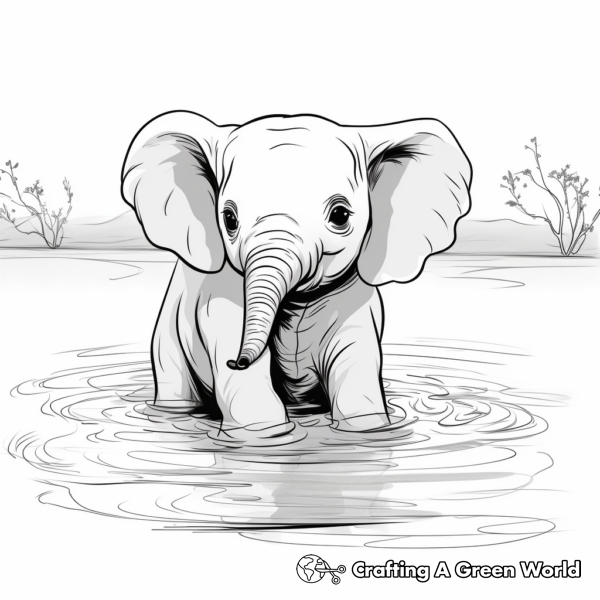 Baby Elephant Coloring Pages - Free & Printable!