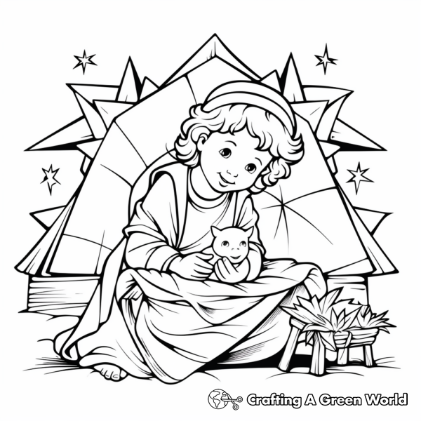 Nativity Coloring Pages - Free & Printable!