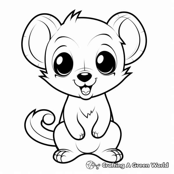 Kinkajou Coloring Pages - Free & Printable!