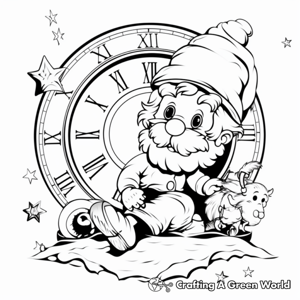 New Year Coloring Pages - Free & Printable!