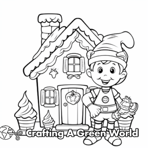Santa's Elf Coloring Pages - Free & Printable!