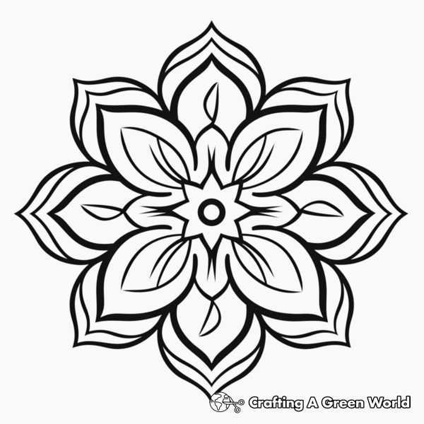 Mandala Easy Coloring Pages - Free & Printable!