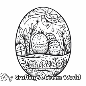 Easter Eggs Coloring Pages - Free & Printable!