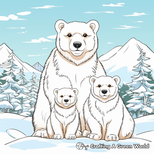 Polar Bear Coloring Pages - Free & Printable!