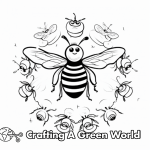 Bee Coloring Pages - Free & Printable!