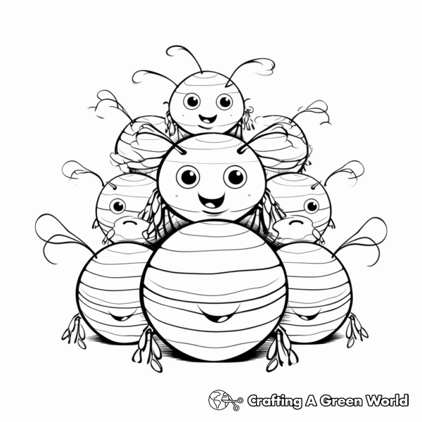 Bee Coloring Pages - Free & Printable!