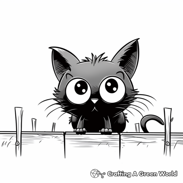 Halloween Cat Coloring Pages - Free & Printable!
