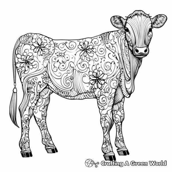 Cow For Adults Coloring Pages - Free & Printable!