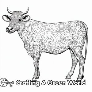 Cow For Adults Coloring Pages - Free & Printable!