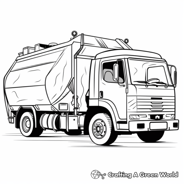 Recycling Truck Coloring Pages - Free & Printable!