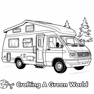Camper & RV Coloring Pages - Free & Printable!