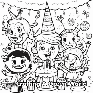 Happy Birthday Coloring Pages - Free & Printable!