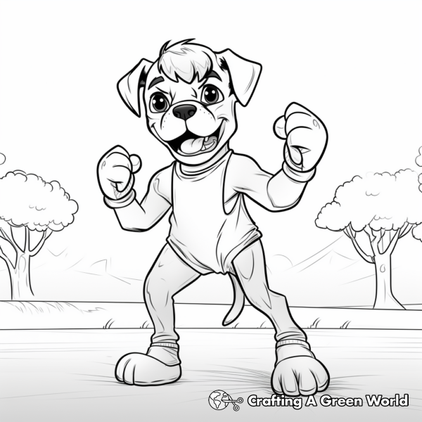 Boxer Dogs Coloring Pages - Free & Printable!
