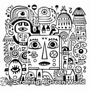 Doodle Coloring Pages - Free & Printable!