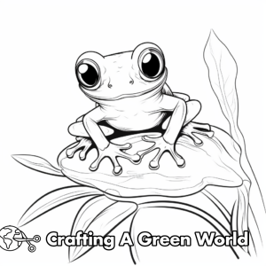 Red Eyed Tree Frog Coloring Pages - Free & Printable!