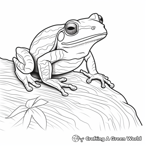 Red Eyed Tree Frog Coloring Pages - Free & Printable!