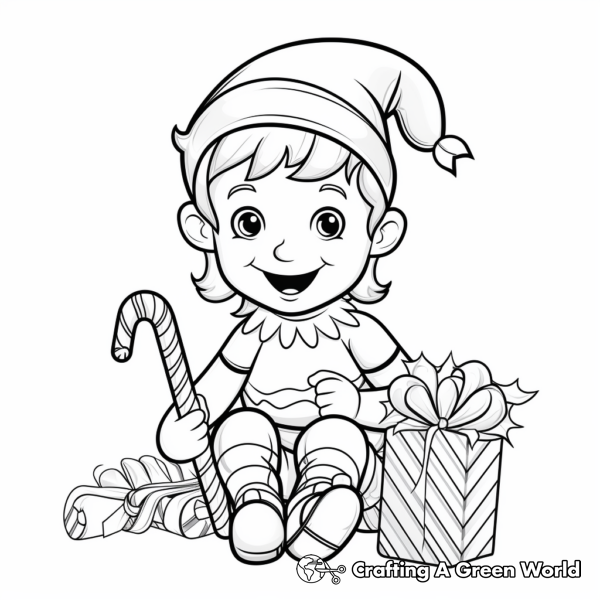 Elf On The Shelf Coloring Pages - Free & Printable!