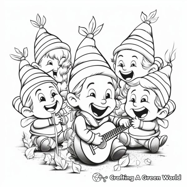 Christmas Gnome Coloring Pages - Free & Printable!
