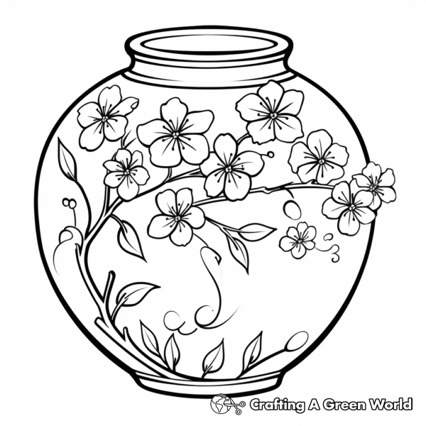 Vase Of Flowers Coloring Pages - Free & Printable!