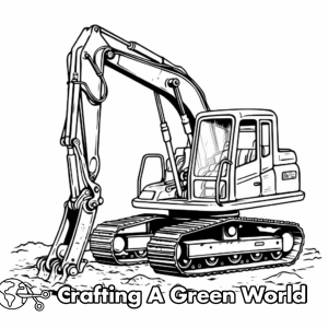 Excavator Coloring Pages - Free & Printable!