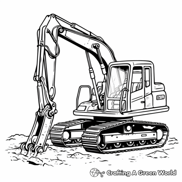 Excavator Coloring Pages - Free & Printable!