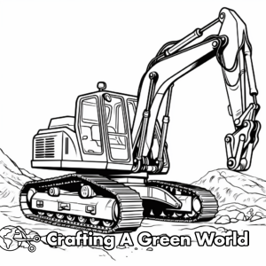 Excavator Coloring Pages - Free & Printable!