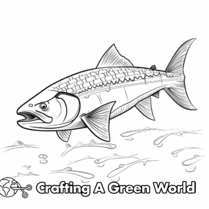 Salmon Coloring Pages - Free & Printable!