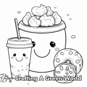 Cute Bubble Tea Coloring Pages - Free & Printable!