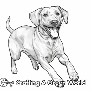 Chocolate Lab Coloring Pages - Free & Printable!